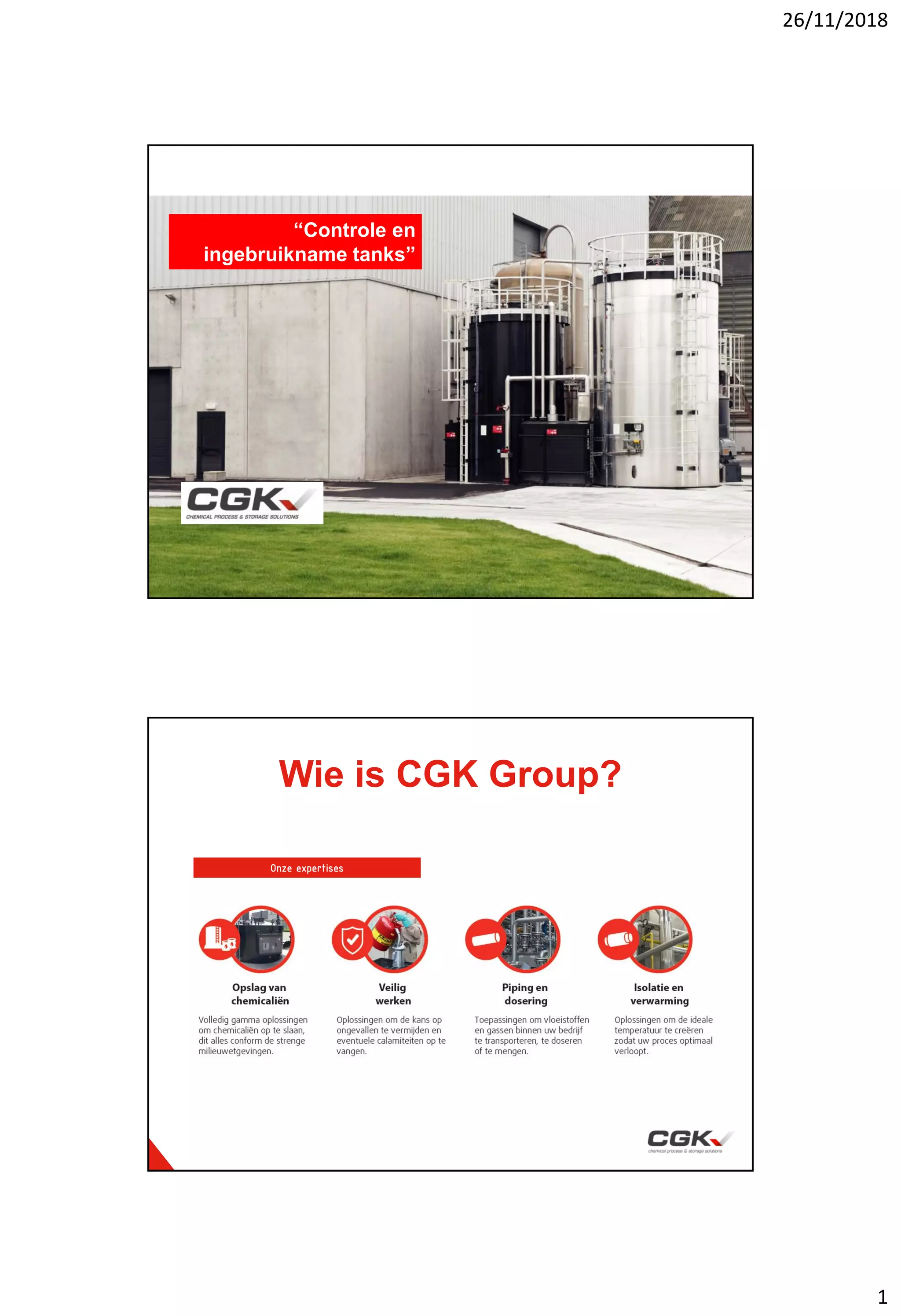 Controle en ingebruikname van uw opslagtank | PDF