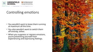 control emotions, a guide for young students | PPTX