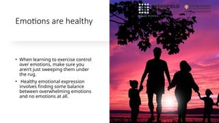control emotions, a guide for young students | PPTX