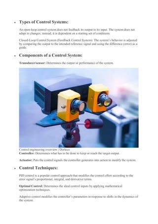 Control engineering overview | PDF | Mechanical and Industrial ...