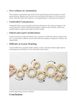 Control engineering overview | PDF | Mechanical and Industrial ...
