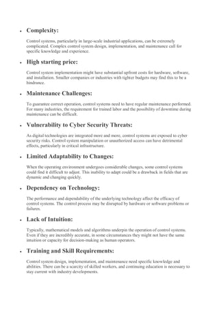 Control engineering overview | PDF