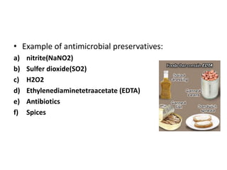 Control of microorganisms in food | PPTX