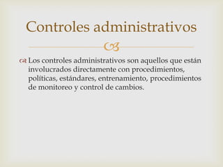 Controles de seguridad | PPTX