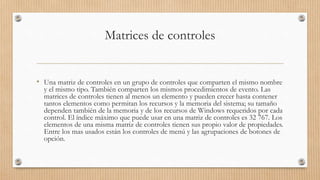 Controles de visual basic | PPTX