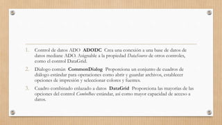 Controles de visual basic | PPTX