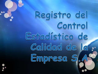 Control estadistico | PPTX
