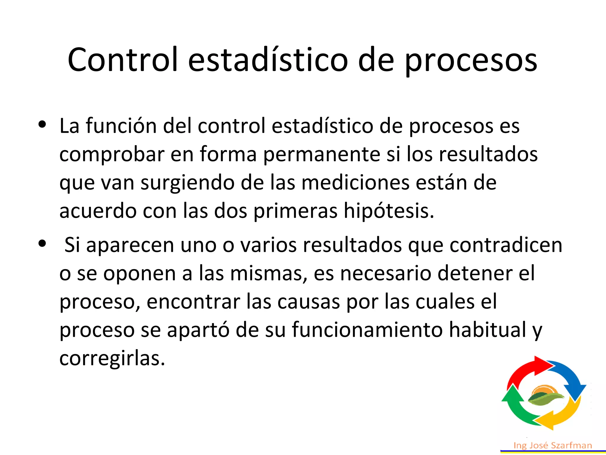 Control Estadistico De Procesos Ppt