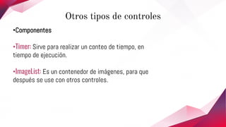 Controles y datos de visual basic | PPTX