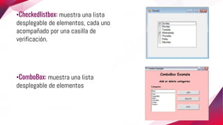 Controles y datos de visual basic | PPTX | Programming Languages ...