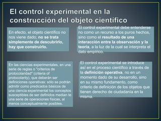 CONTROLES Y EXPERIMENTACION presentacion | PPTX