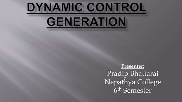 Using Control Flow for Generating Dynamic Content | PPT