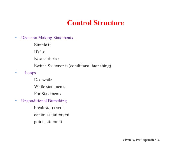 Control Flow In Cpptx 