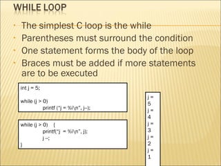 Control flow in c | PPT | Programming Languages | Computing