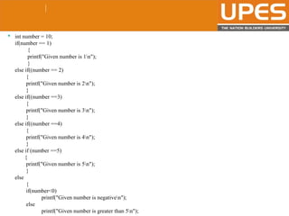 Control flow stataements | PPT