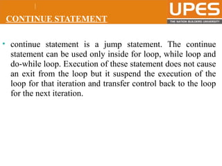 Control flow stataements | PPT
