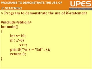Control flow stataements | PPT