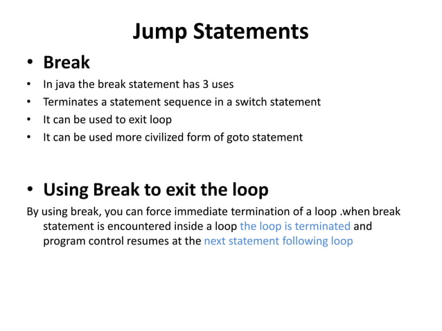 Control Flow Statements In Java Pptx Programming Languages Computing