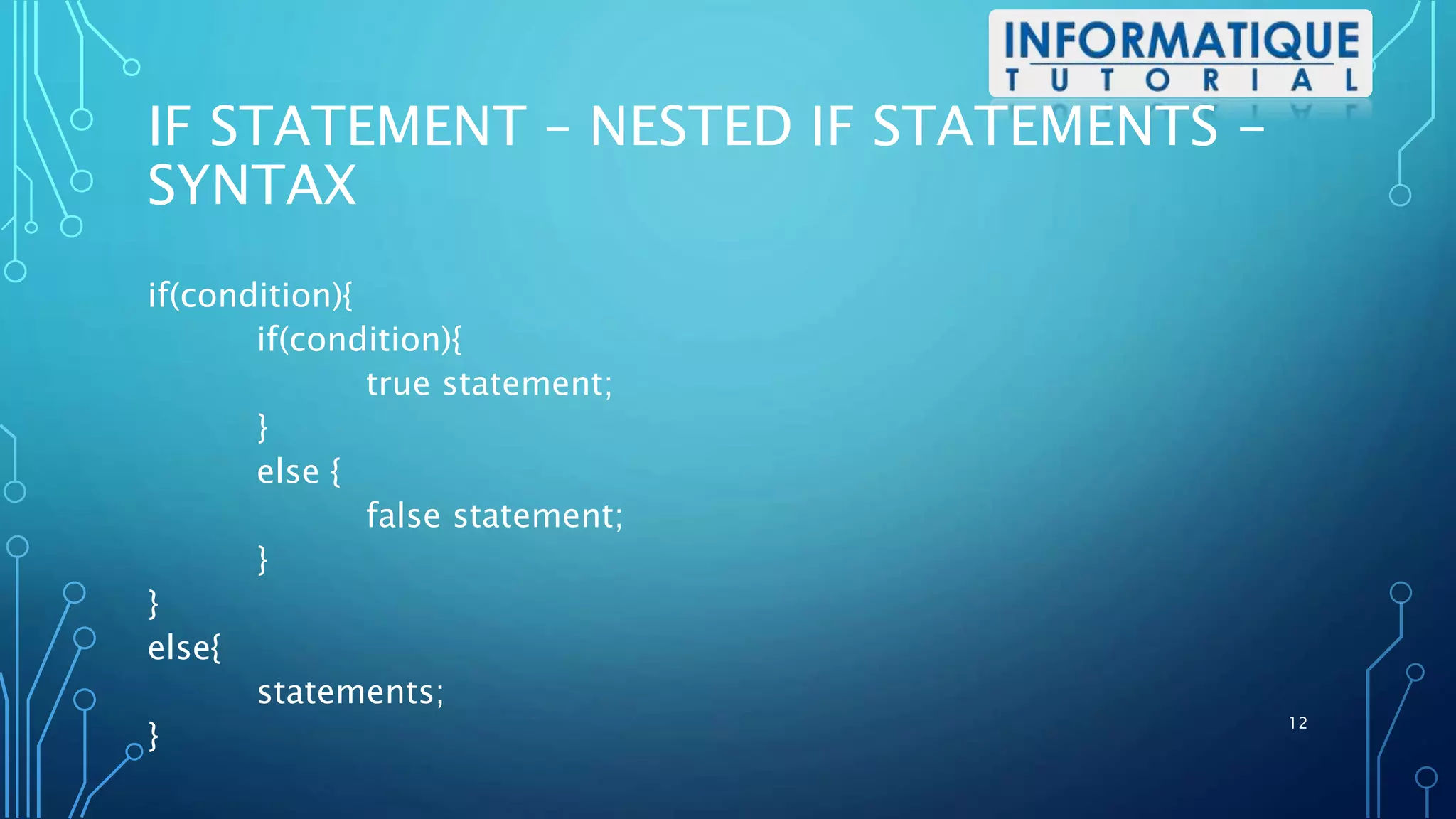 Control Flow Statements | PPTX