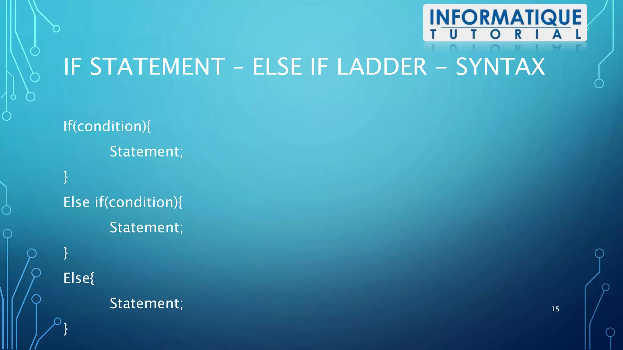 Control Flow Statements | PPTX