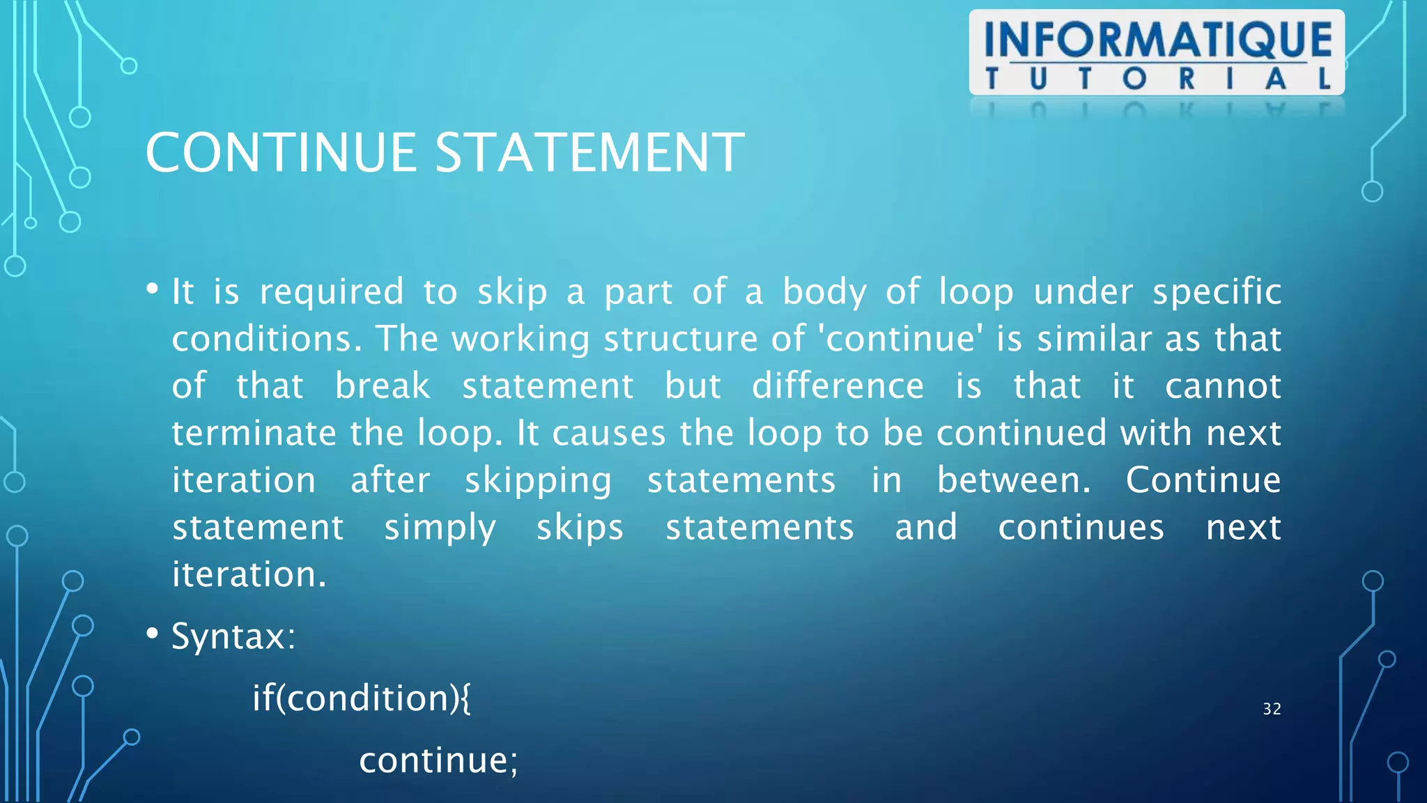 Control Flow Statements | PPTX