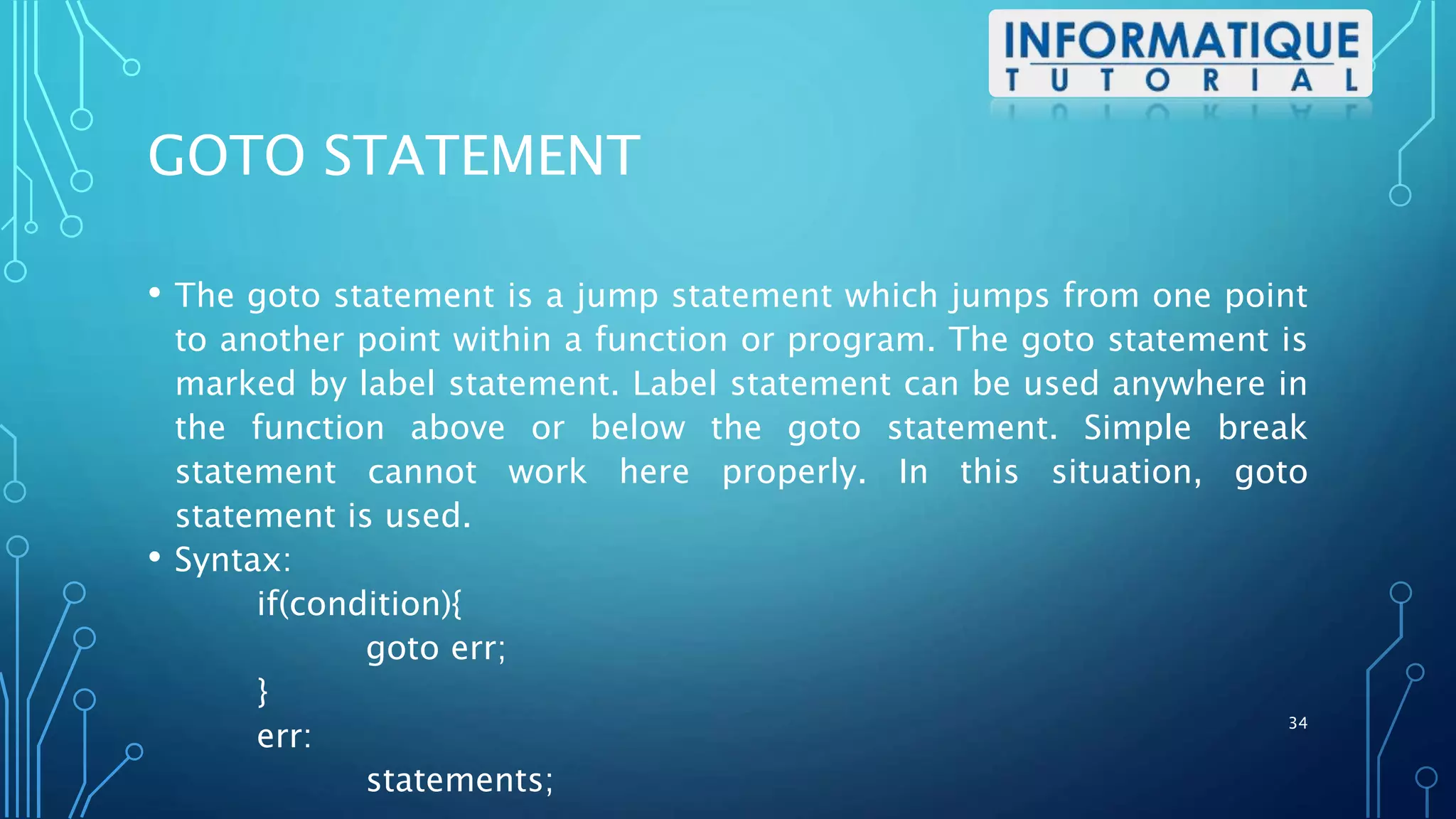 Control Flow Statements | PPTX