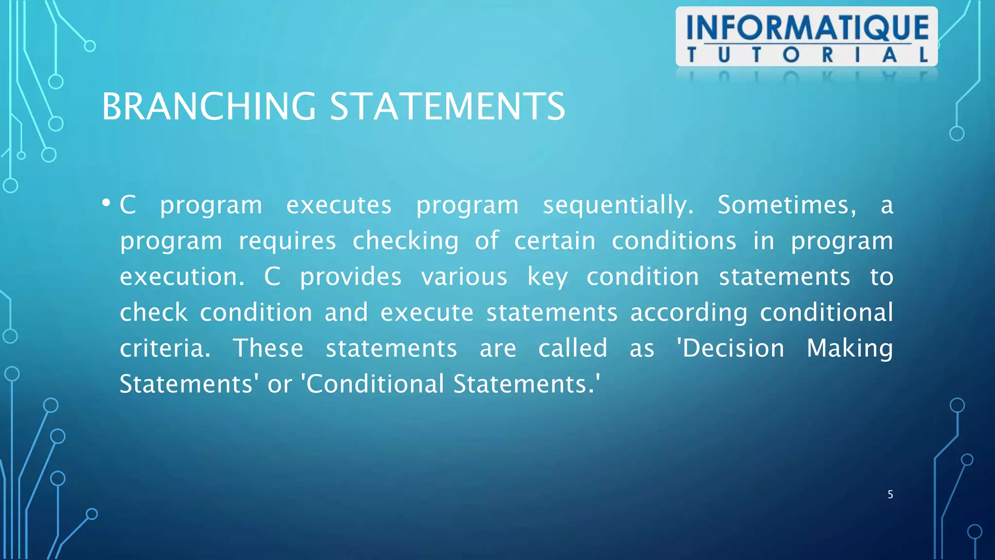 Control Flow Statements | PPTX