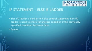 Control Flow Statements | PPTX