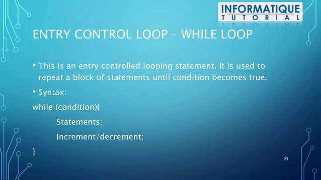 Control Flow Statements | PPTX