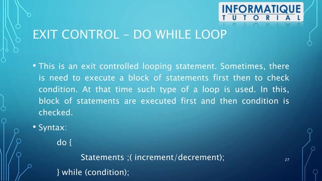 Control Flow Statements | PPTX