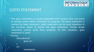 Control Flow Statements | PPTX