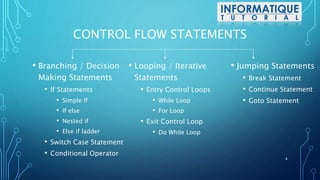 Control Flow Statements | PPTX