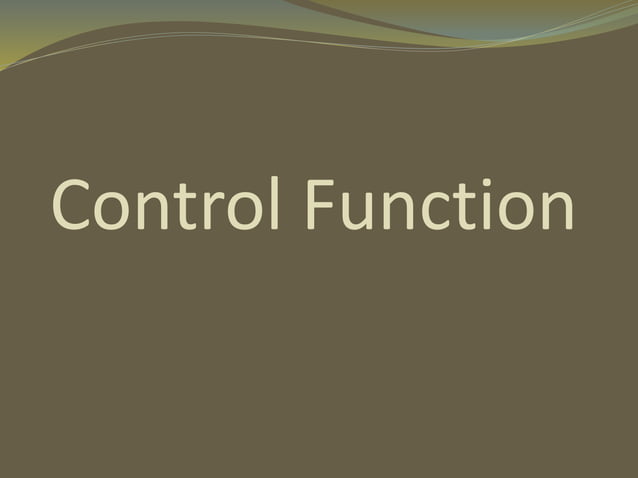 Control Function - Computer Architecture | PPTX | Operating Systems | Computer Software and ...