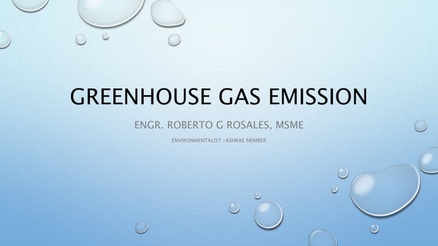 Greenhouse Gas Emission | PPTX | Environment | Science