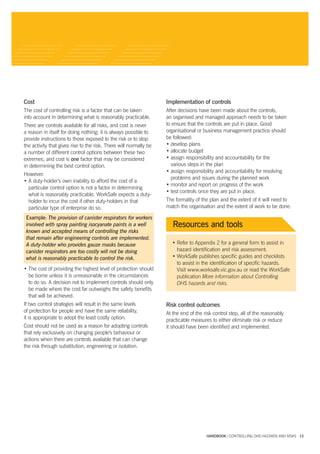 Controling osh hazards and risks | PDF