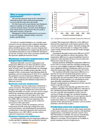 Controling temperature in mass concrete | PDF