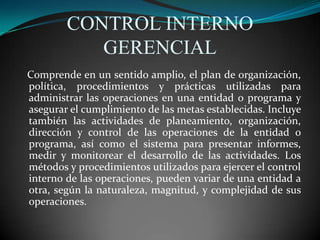 Control interno | PPTX