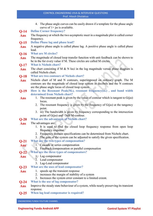 Control interview questions | PDF | Geology | Science