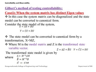 Controllability and observability | PDF