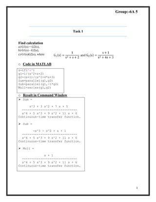 Analysis of Electro-Mechanical System | PDF