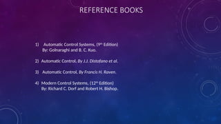 Comprehensive Control Engineering: Systems, Types, and Applications | PPTX
