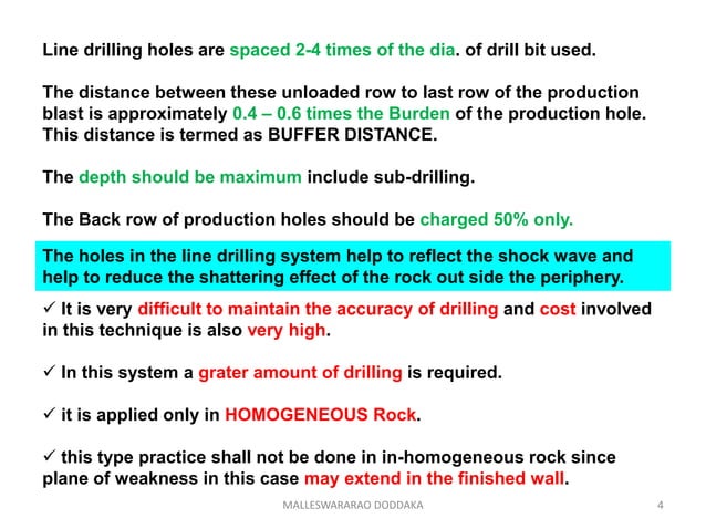 Controlled Blasting Techniques.pptx | Geology | Science