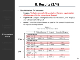 Controlled dropout: a different dropout for improving training speed on deep neural network | PPT