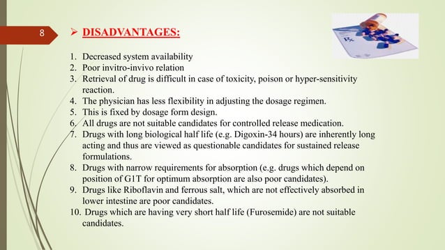 Controlled drug delivery system | PPTX | Digestive Disorders | Diseases ...