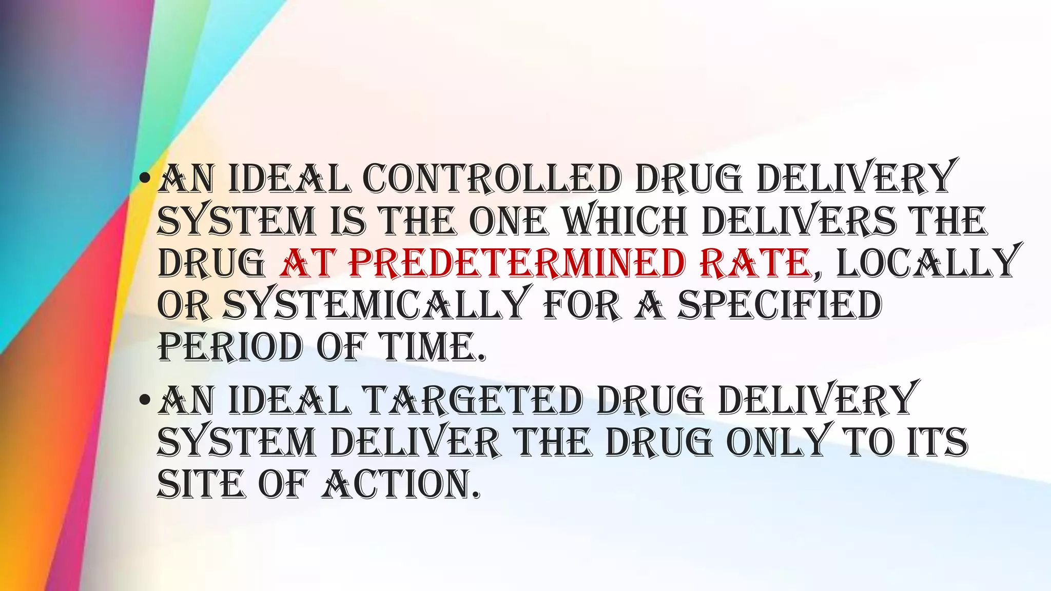 'Controlled drug delivery system' | PDF | Pharmaceutical Industry ...