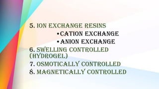 'Controlled drug delivery system' | PDF