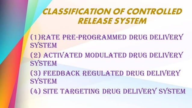 'Controlled drug delivery system' | PDF | Pharmaceutical Industry ...
