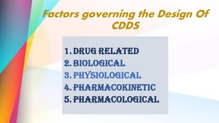 'Controlled drug delivery system' | PPT