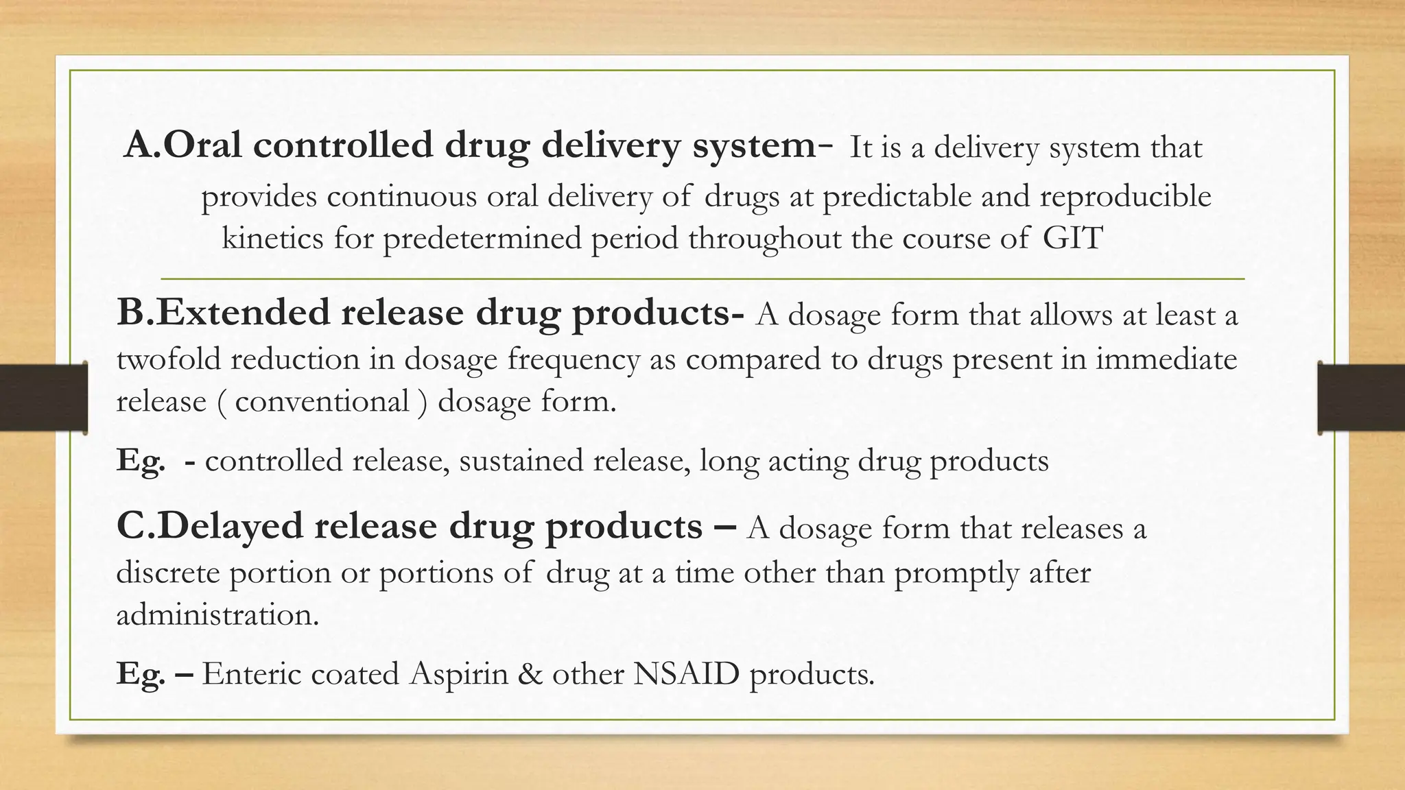 AControlled Drug Delivery System.pptx for B.Pharmacy, VII Semester | PPTX
