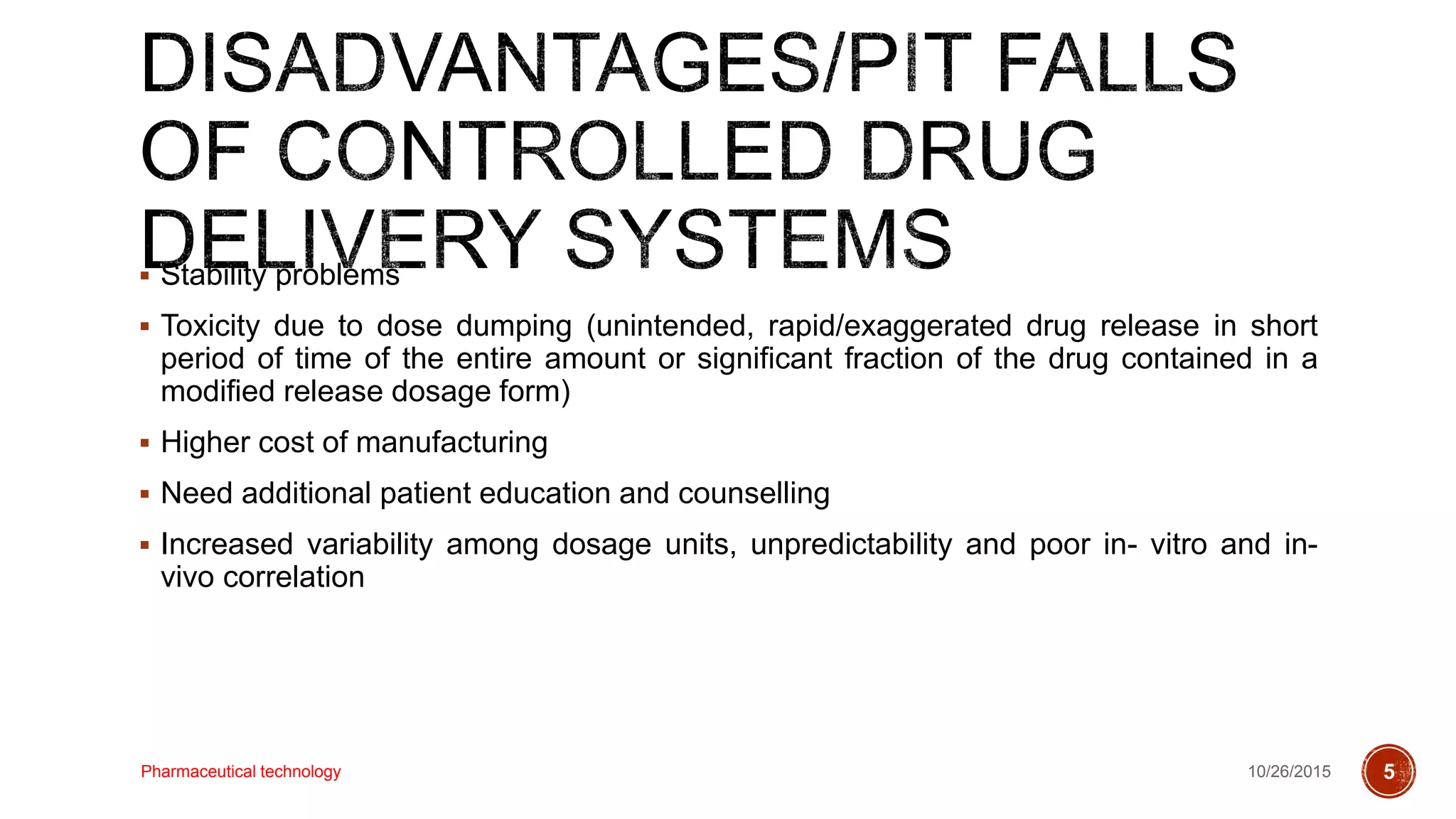 Controlled drug delivery system by Bhola raut | PPTX